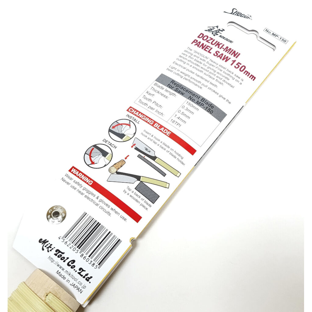 Shogun MP150 Japanese Dozuki Pull Cut Tenon Saw 150mm Length - Buy ...