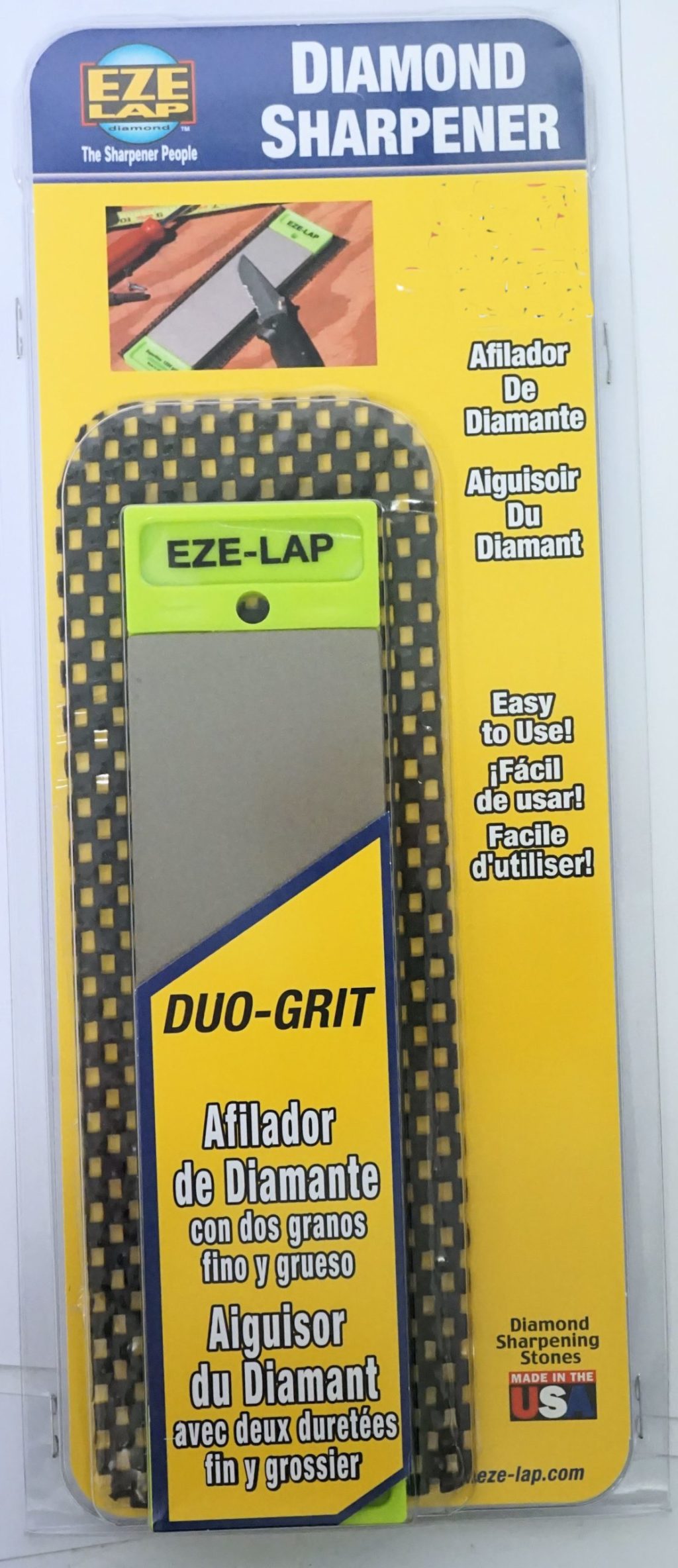 Eze-Lap 2" x 6" Double-sided Diamond Stone Super Fine Grit (1200 ...